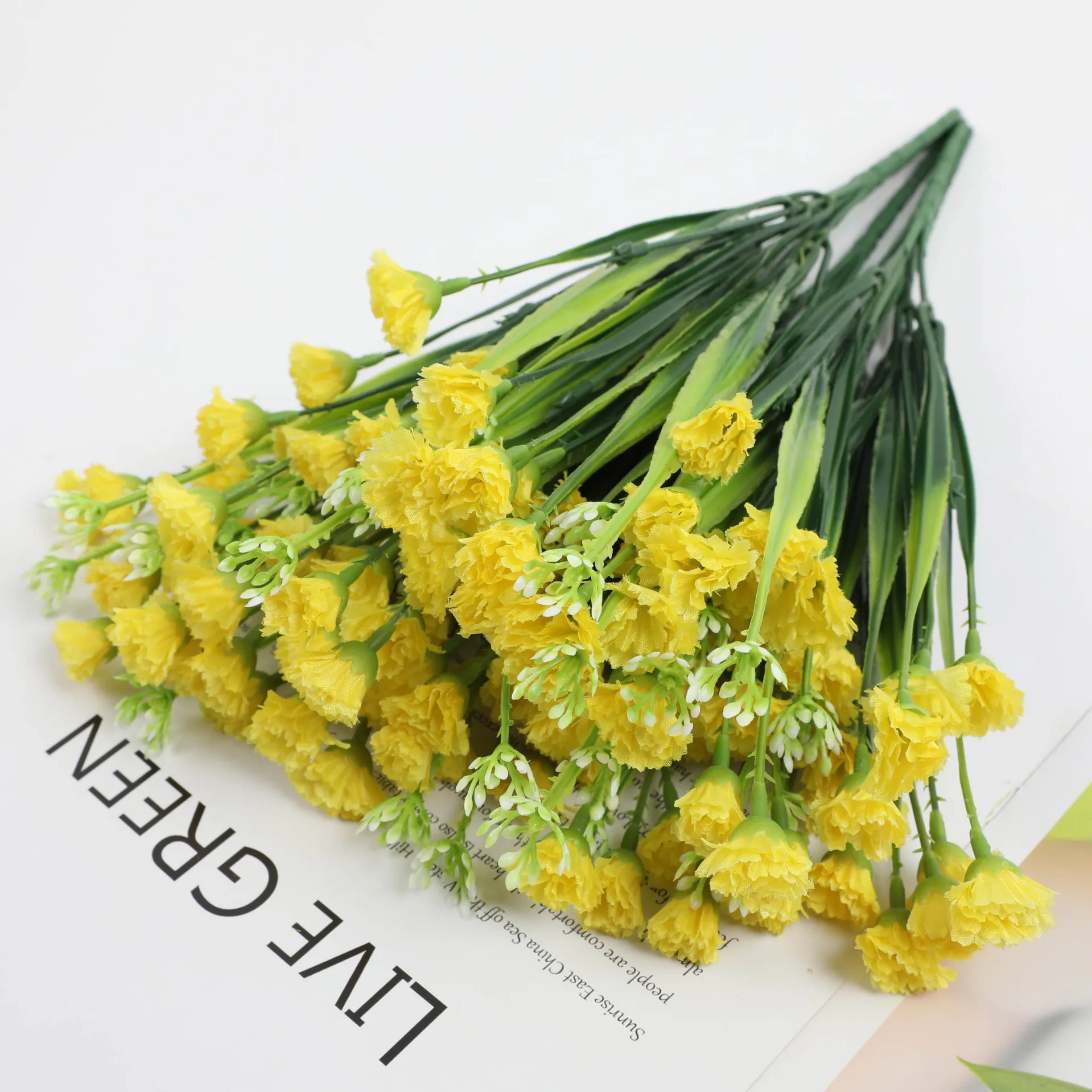 Yellow Carnation Flower Bouquet