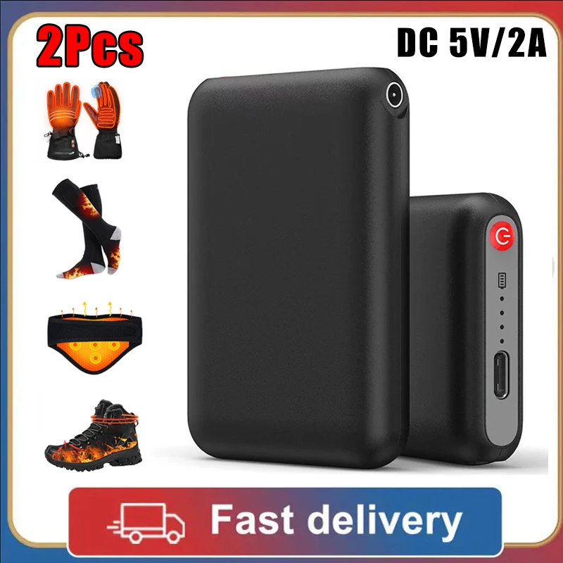 2Pcs-Set-Portable-Power-Bank-5V-2A-DC-Output-Mini-Charger-External ...