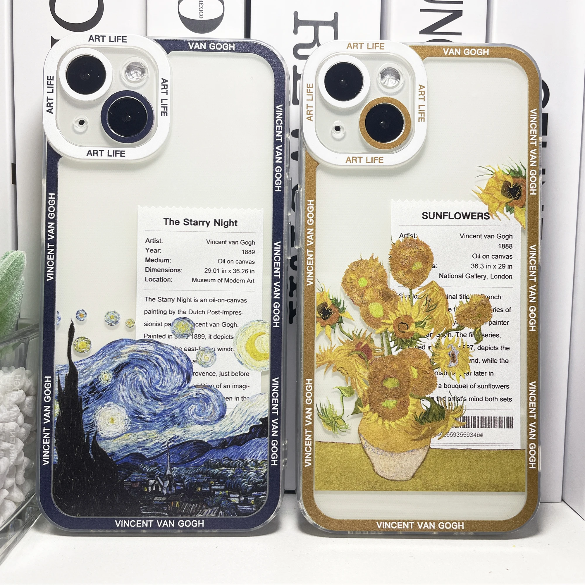 Coque-de-t-l-phone-esth-tique-Van-Gogh-Sunflowers-The-Starry-Night-Art ...