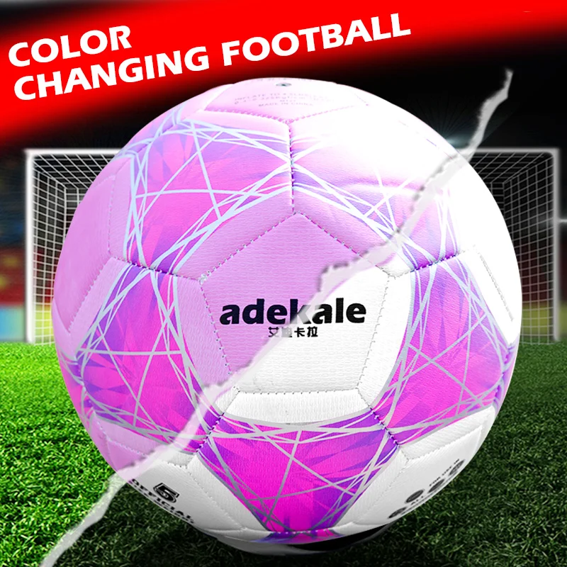 Color-changing-Soccer-Ball-Standard-NO-5-Size-4-Machine-Stitched ...