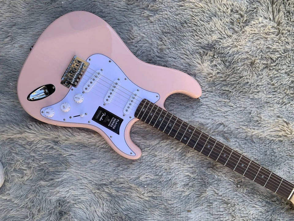Stratocaste-rosa-R-personalizado-Basswood-guitarra-corpo-6-cordas ...
