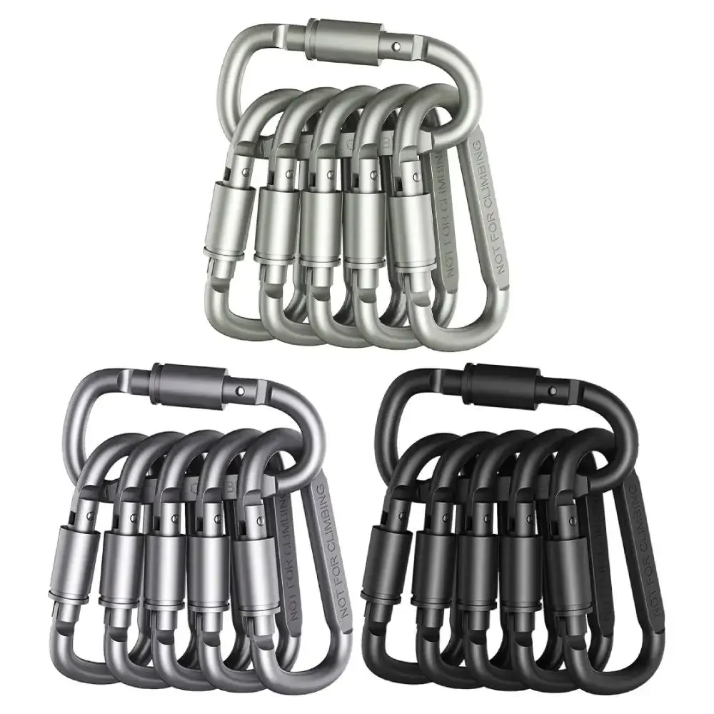 6x-Backpack-D-ring-Snap-Buckle-Camping-Aluminum-Alloy-Carabiner ...