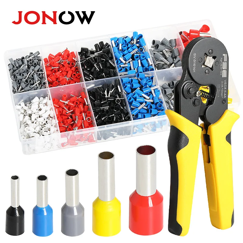 340-1200PCS-Tubular-Crimp-Terminals-Boxed-E1008-E1508-E2508-Ring-Sleeve ...