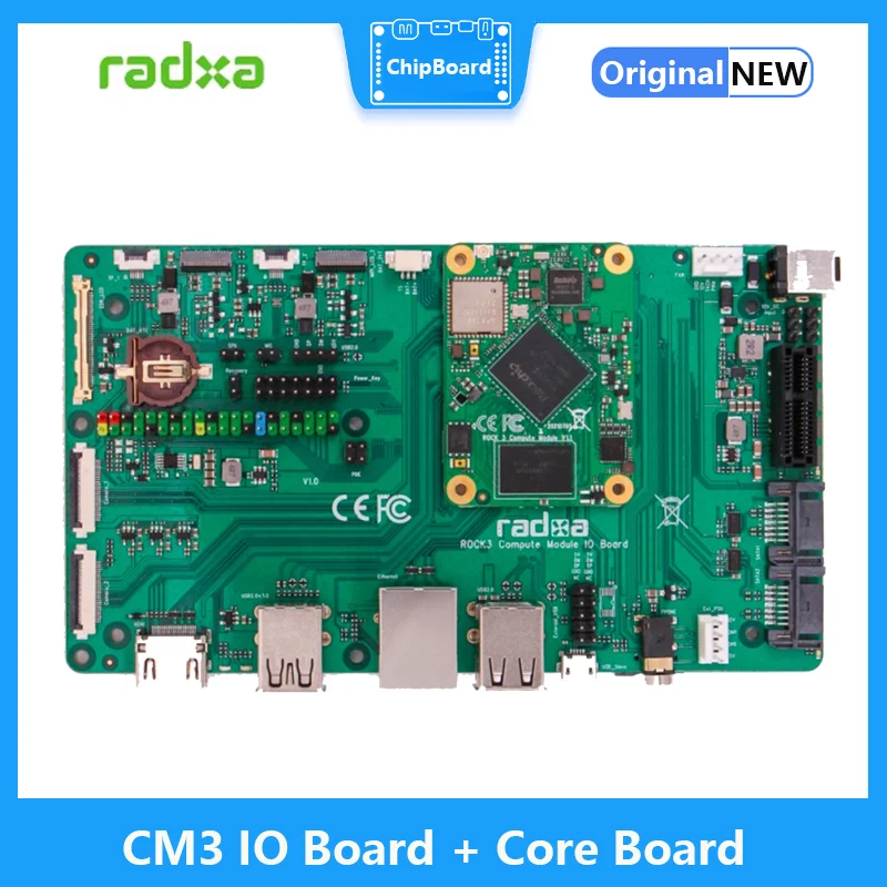 RADXA CM3 IO Board With Core Board Rk3566 Chip Wifi BT| | - AliExpress