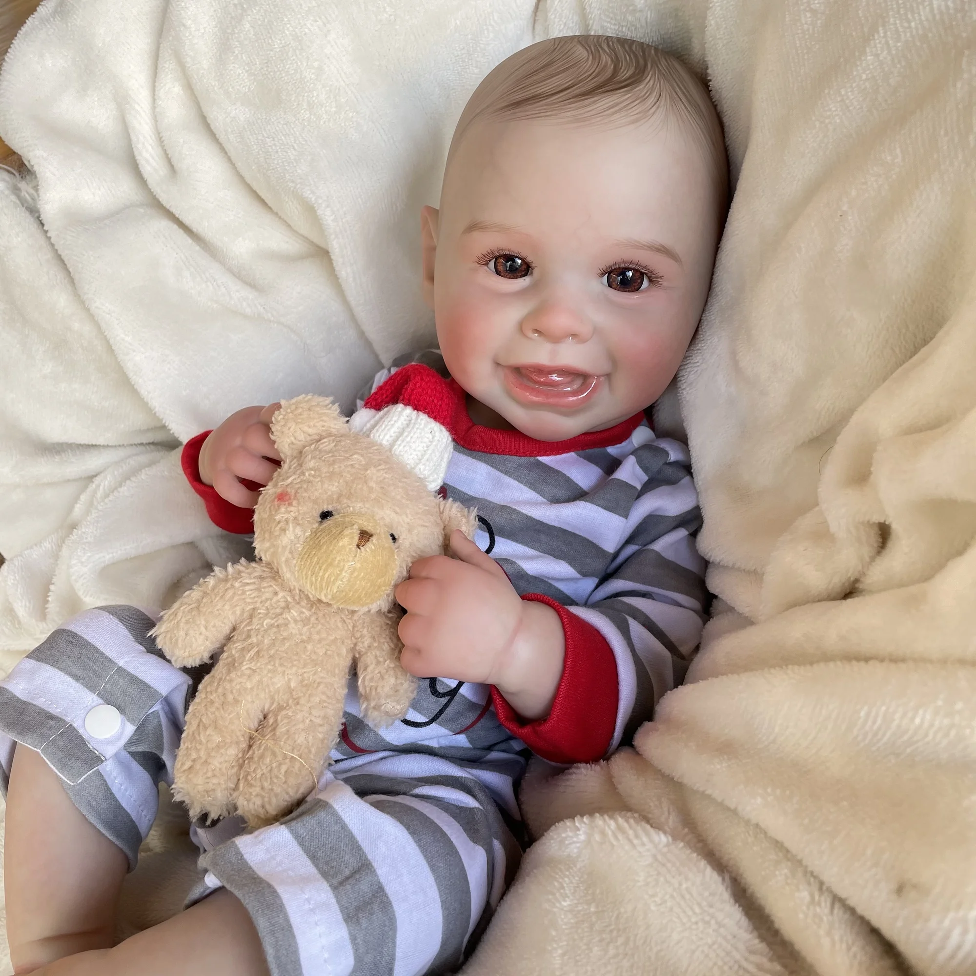 50cm-Whole-Body-Silicone-Vinyl-With-Painted-Hair-Harper-Bebe-Reborn-Boy ...