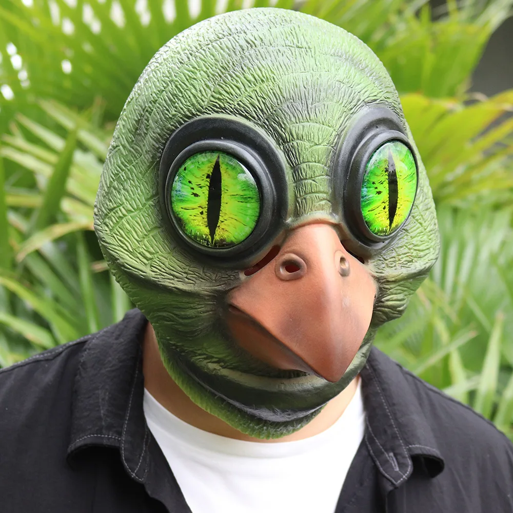 Halloween-Latex-Mask-of-Scary-Crow-Novidade-Animal-Costume-adere-os ...