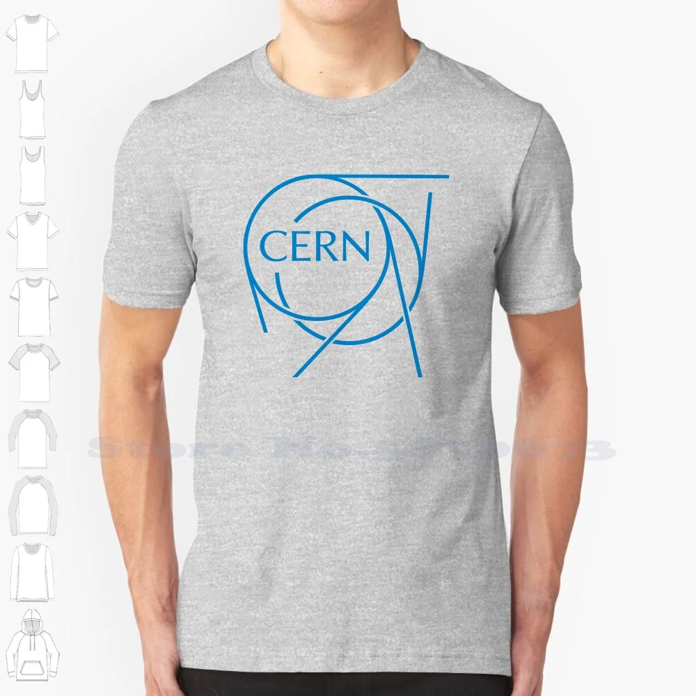 Cern-Logo-Unisex-Clothing-100-Cotton-Streetwear-Printed-Brand-Logo-T ...