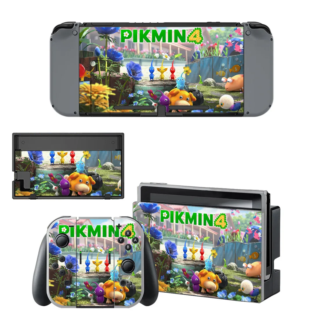 New Pikmin 4 Vinyl Screen Skin Protector Sticker for Nintendo Switch NS ...