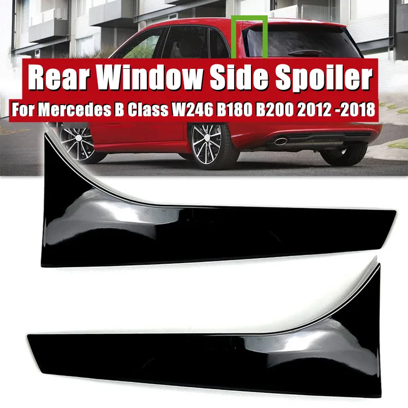 2pcs NEW Auto Rear Window Side Spoiler Spoiler Canard Canards Splitter ...