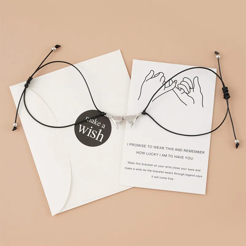 2pcs-Hold-Hand-Couple-Bracelet-Pinky-Promise-Pull-Hook-Hand-Braided ...