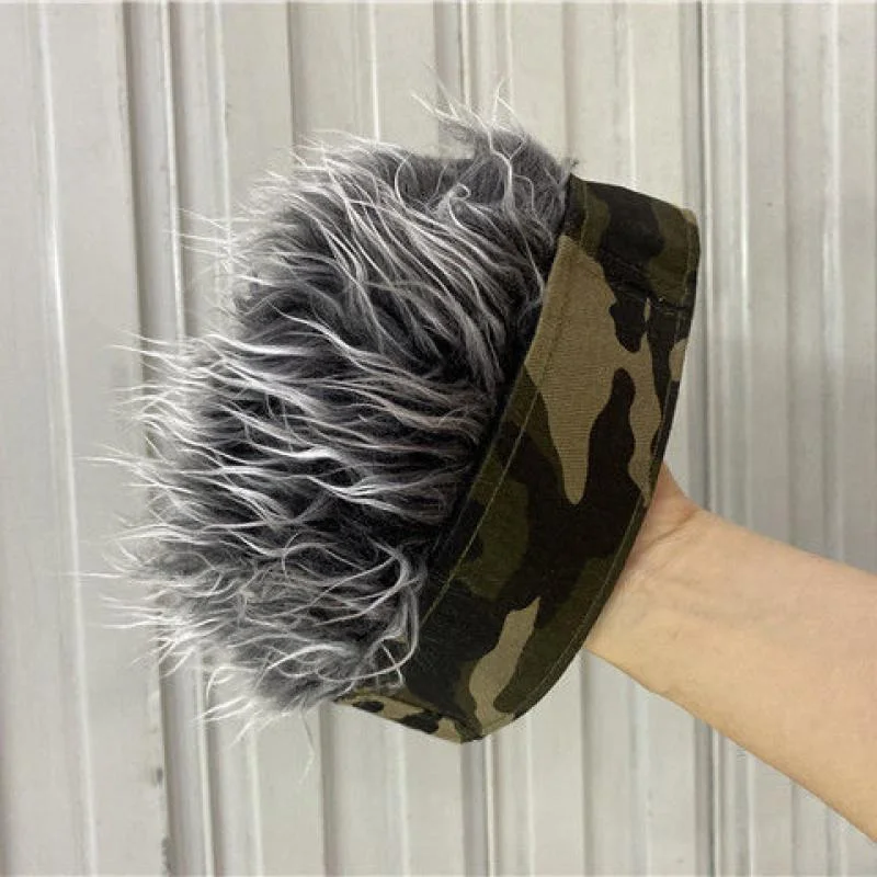Bonnet-de-Salomon-avec-perruque-de-faux-cheveux-Spiky-dr-le-casquette ...