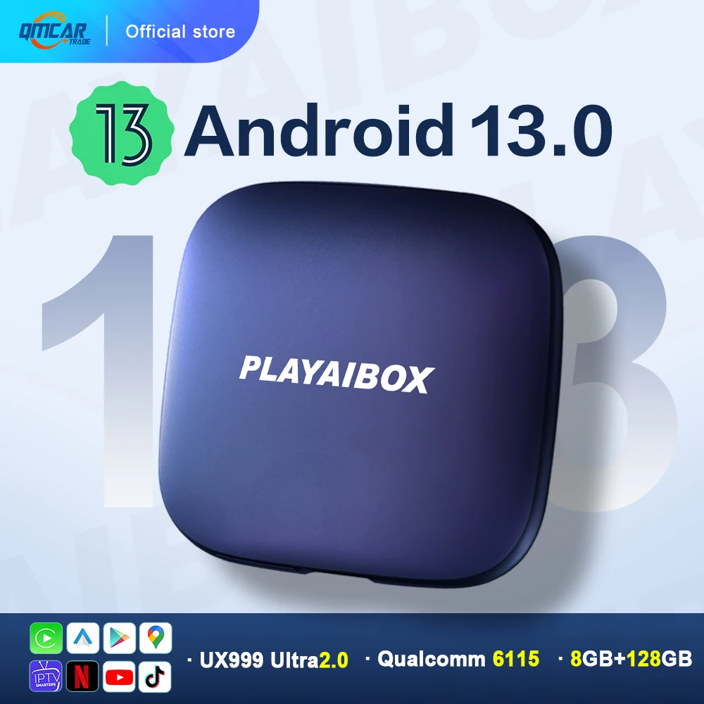 안드로이드 자동 무선 카플레이 Ai 박스, 안드로이드 TV 박스, 넷플릭스, Iptv, 스포티파이, 자동차 지능형 시스템, 포드 ...