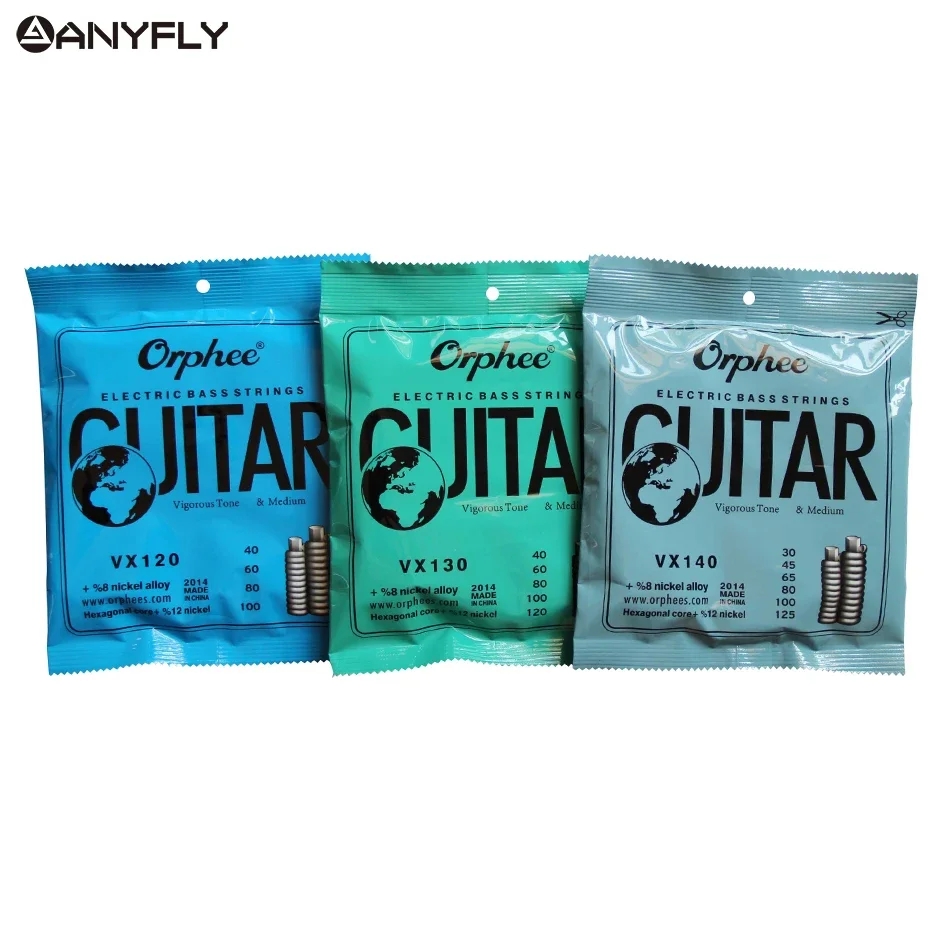 Orphee-Electric-Bass-Strings-Hexagonal-Steel-nickel-alloy-Wire-Medium ...