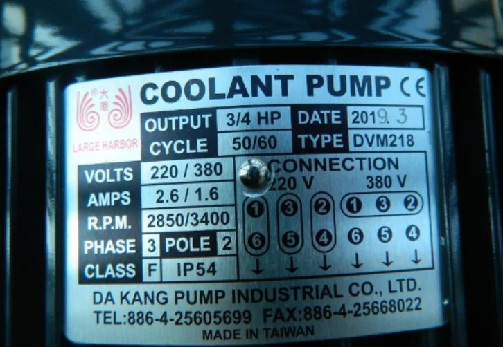 LARGE-HARBOR-COOLANT-PUMP-OUTPUT-3-4-CYCLE-50-60-TYPE-DVM218-DVM225 ...