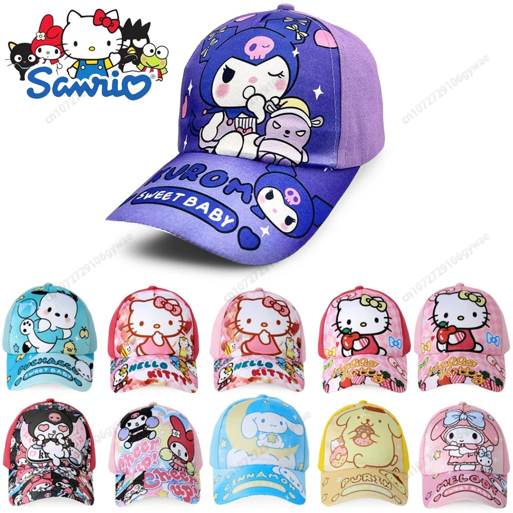 MINISO-Cartoon-Hat-Sanrio-Hello-Kitty-Kuromi-My-Melody-Children-Kawaii ...