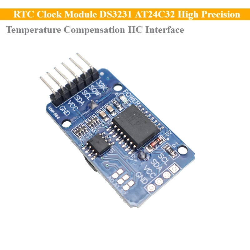 RTC Clock Module DS3231 AT24C32 High Precision with Temperature ...