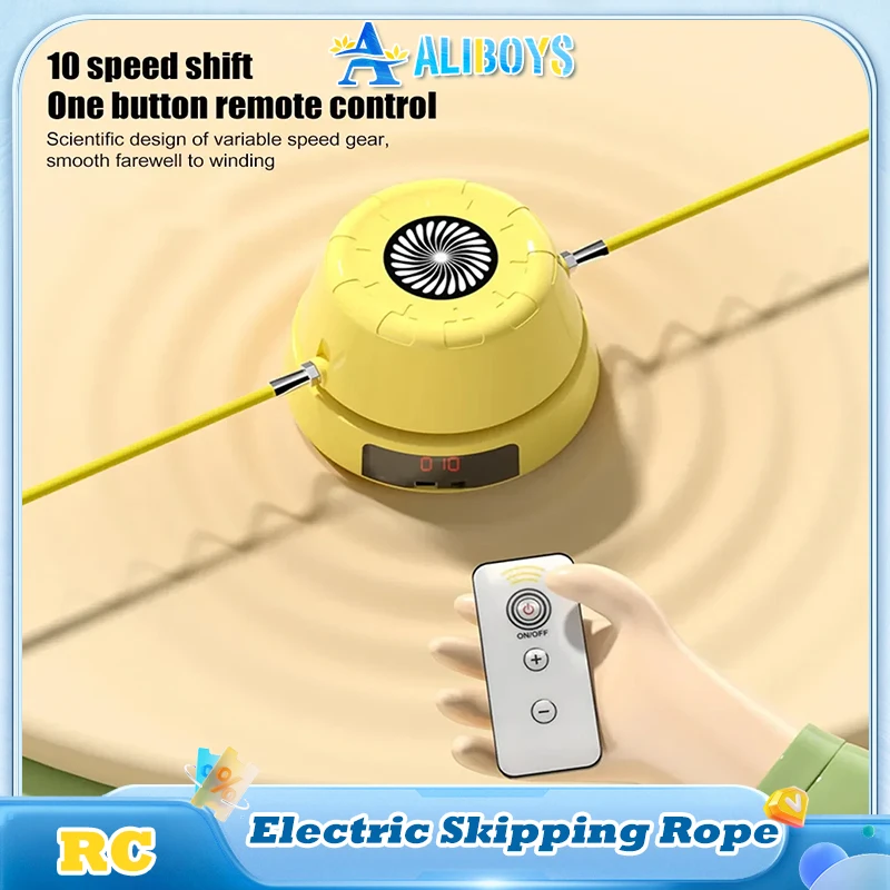 Electric-Skipping-Rope-Machine-Remote-Control-Digital-Counting-Jump ...