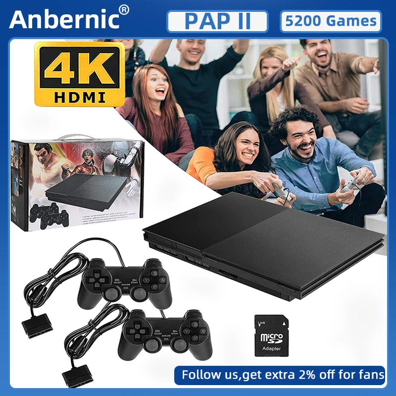 Anbernic PAP II 4K/HDMI-compatible Family Video Game Console Built in ...