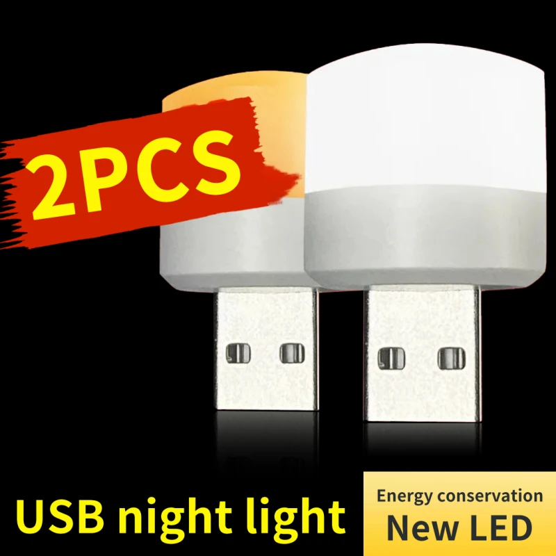 Usb Night Light Mini Led Night Light Usb Plug Lamp Power Bank Charging Usb Book Lights Small ...