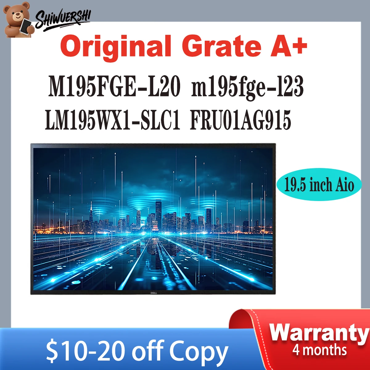Pantalla LCD Original Nueva A+ de 19.5" 1600*900P M195FGE-L20 M195FGE ...