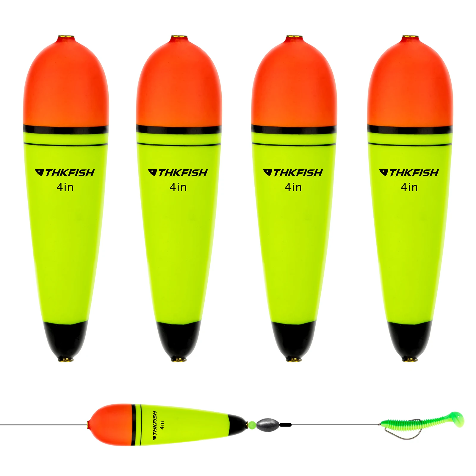 1pc-Slip-Bobbers-Fishing-Floats-4in-6in-7in-Oval-Shape-Foam-Floating ...