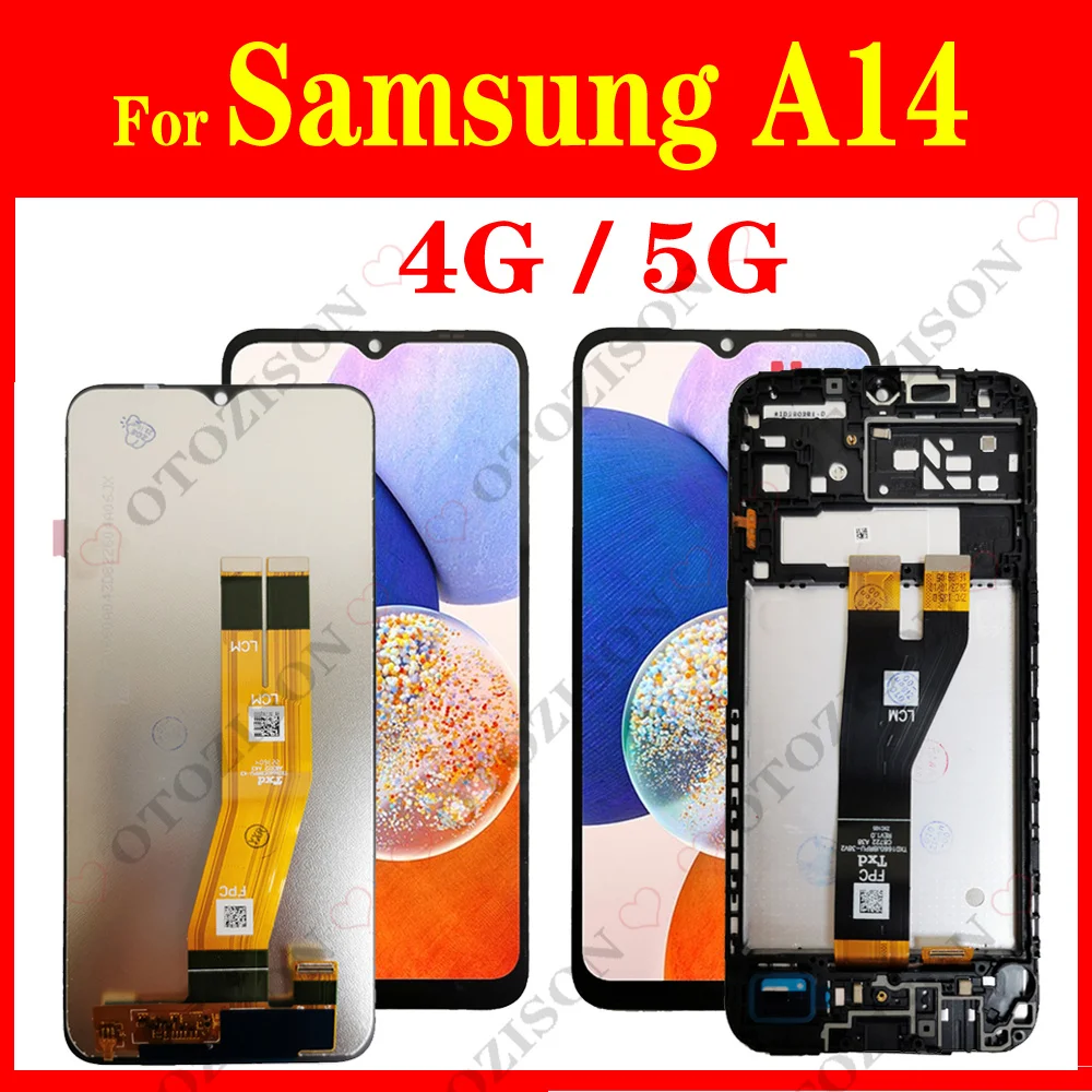 LCD-With-Frame-For-Samsung-Galaxy-A14-A145F-A145P-A145R-Display-A14-5G ...