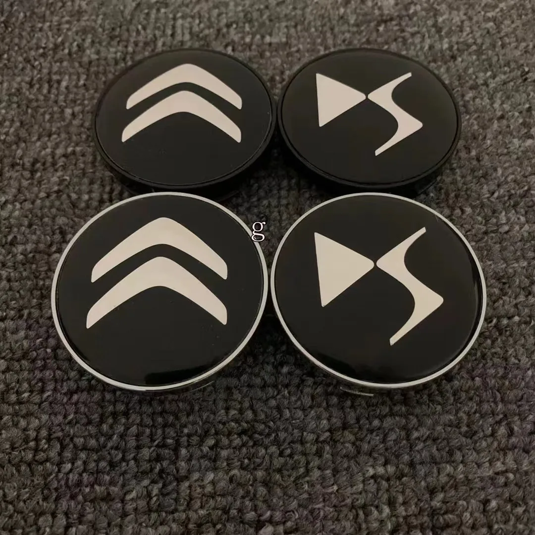 4pcs 60mm Car Wheel Hub Stickers Rim Center Cap Emblem Badge Decal For ...