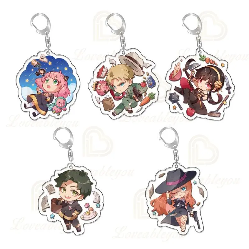 SPY-X-FAMILY-Kawaii-Cosplay-Keychain-Twilight-Yor-Forger-Anya-Forger ...