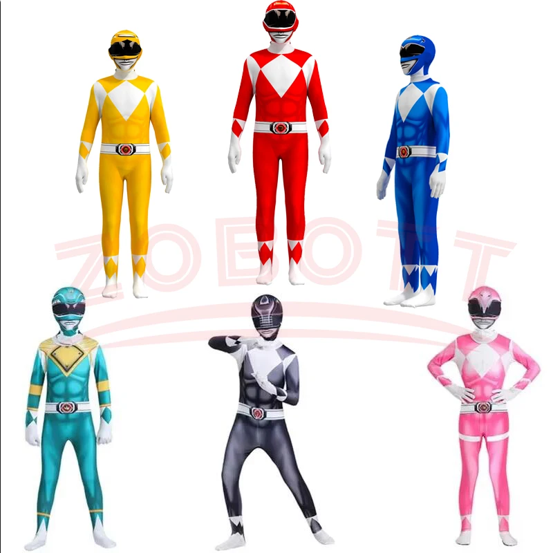 Kids-Adult-Samurai-Sentai-Shinkenger-Rangers-Costume-Adult-Kids ...