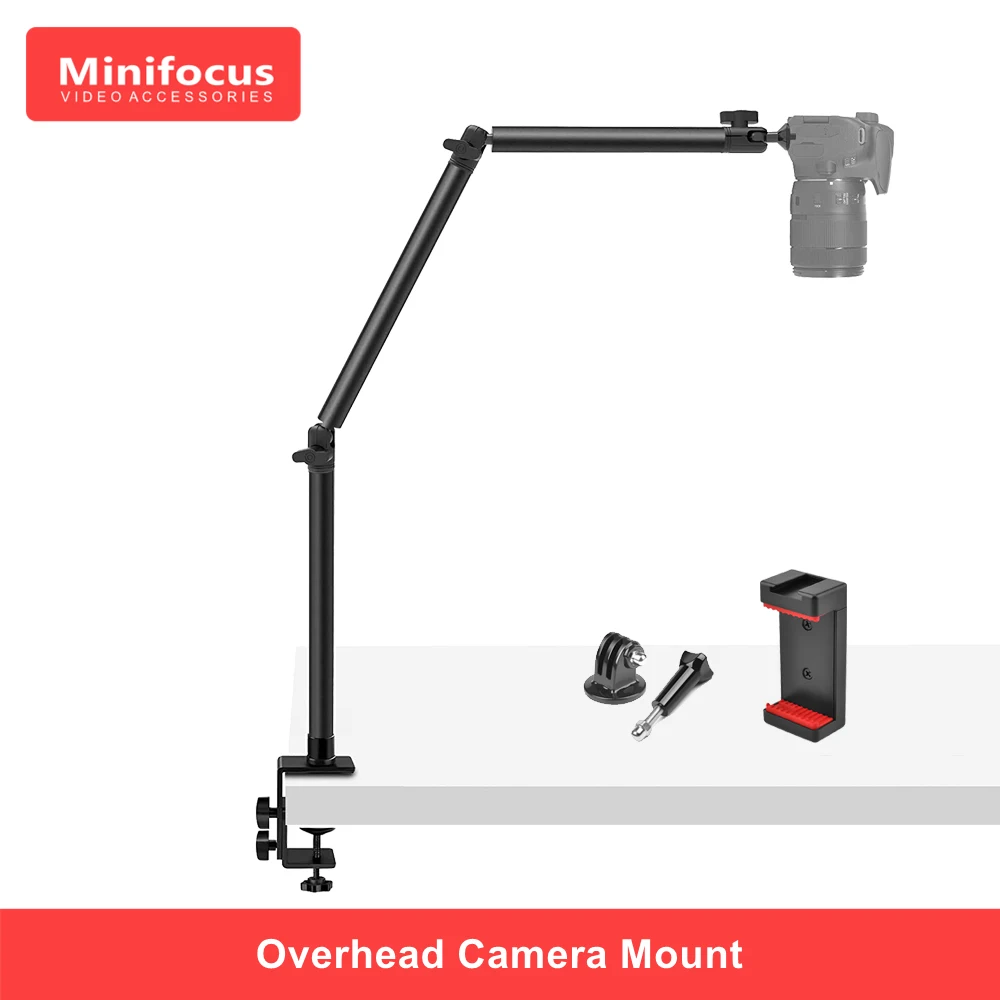 Desktop-Streaming-Flexible-Overhead-Arm-Extend-Light-Stand-C-clamp-Desk ...