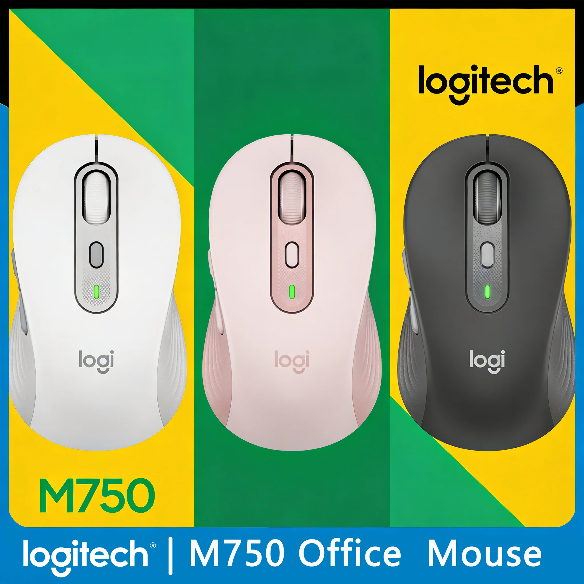 Logitech M750 Smart Scroll Wheel Mouse Adjustable DPI Symmetrical ...