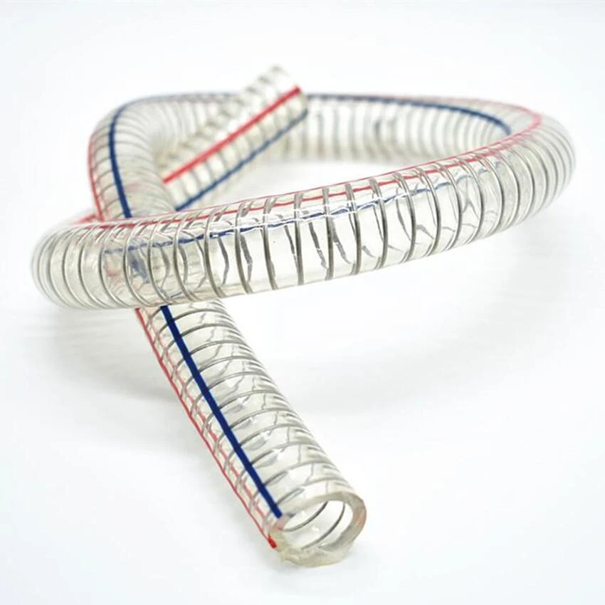 Pvc Steel Wire Reinforced Hose For Water Oil Powder Suction Discharge ...