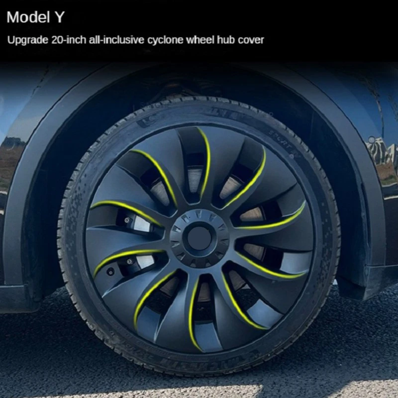 4pcs For Tesla Model Y Hubcap Original Car Replacement Hubcap 20-inch ...
