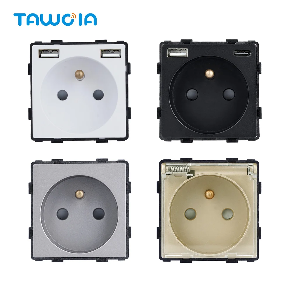 TAWOIA Factory Outlet France Poland With Safety Door Wall Power Socket ...
