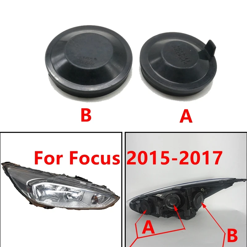 For-Ford-Focus-2015-2016-2017-Car-Headlight-Rubber-Dust-Cover-Low-High ...
