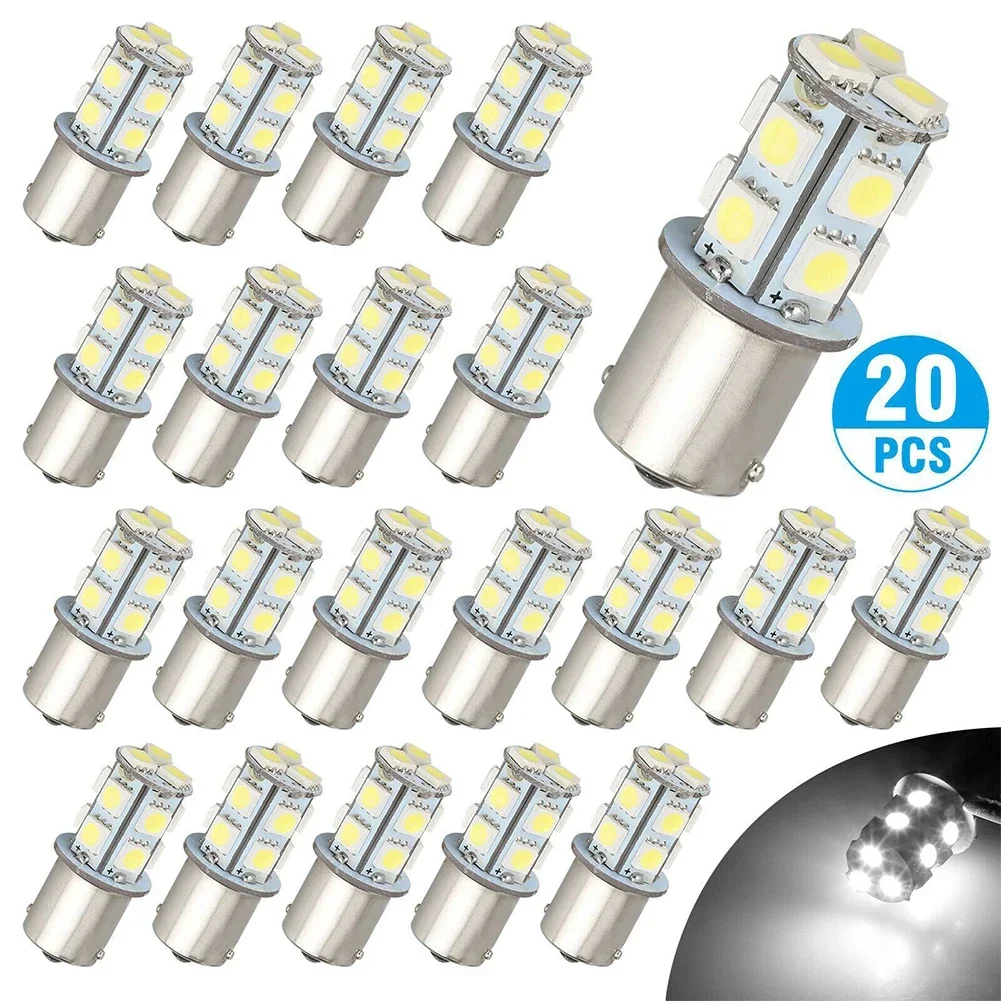 20PCS-1156-1141-LED-Bulbs-13SMD-Car-Lamp-Brake-Tail-Parking-Light-Turn ...