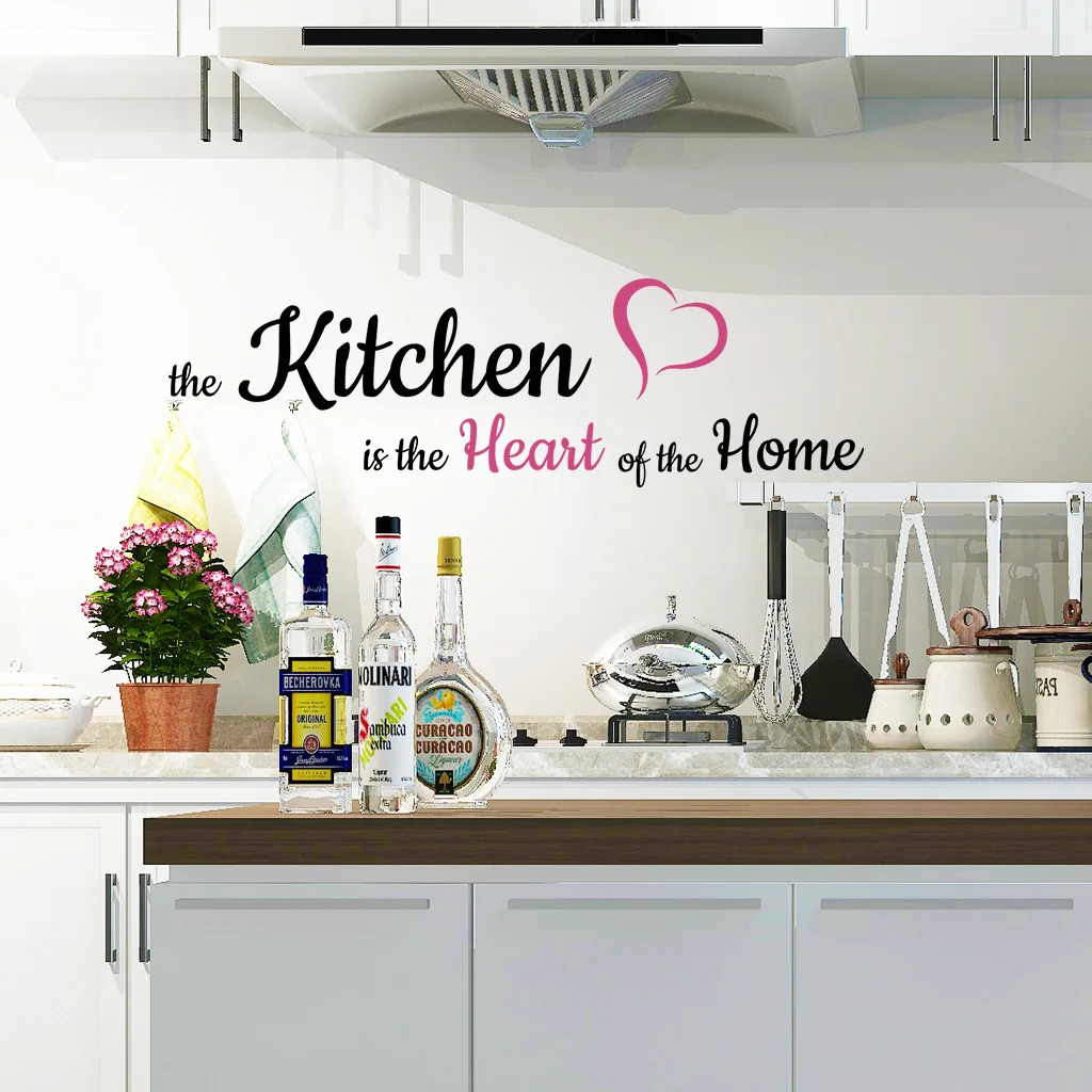1-Pcs-The-Kitchen-Is-The-Heart-Of-The-Home-Slogan-Letter-Kitchen ...