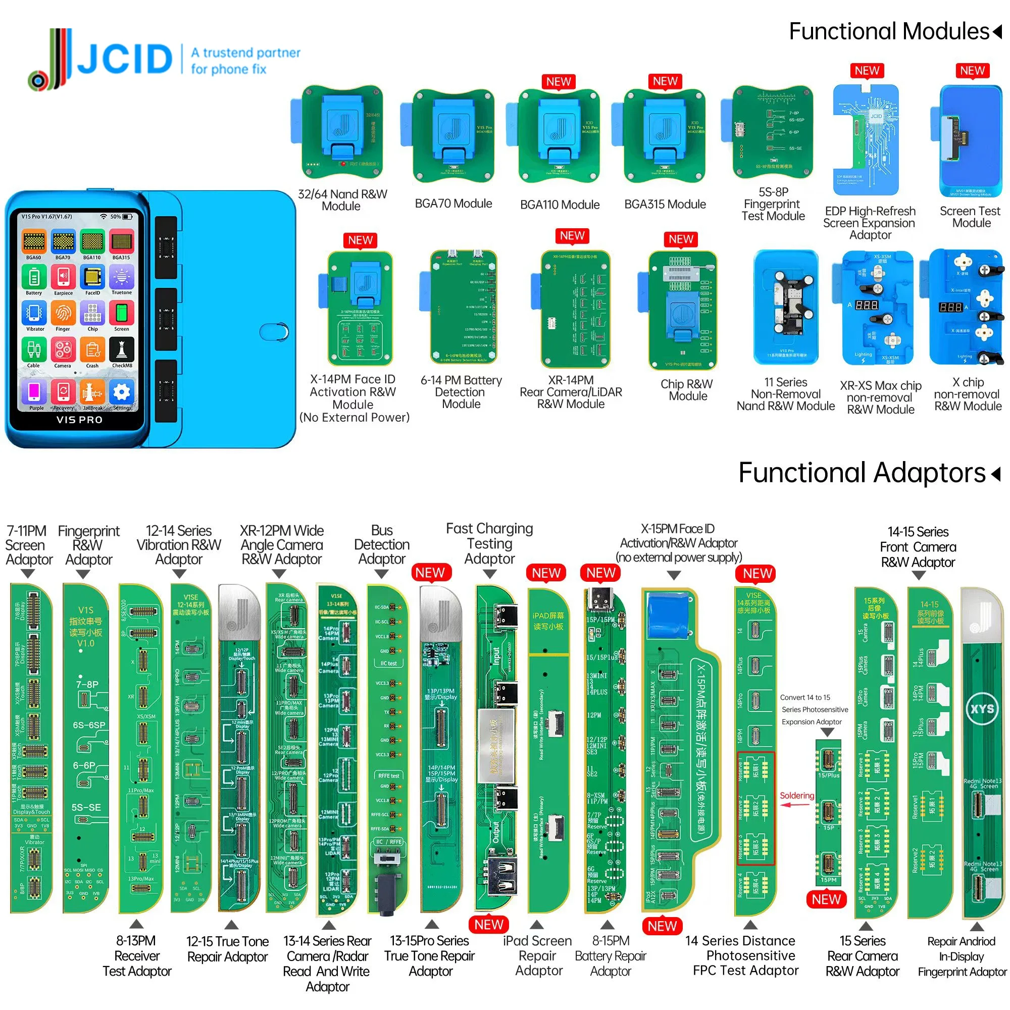 JCID-V1S-Pro-Programmer-Compatible-with-BGA70-110-315-Module-NAND-Read ...