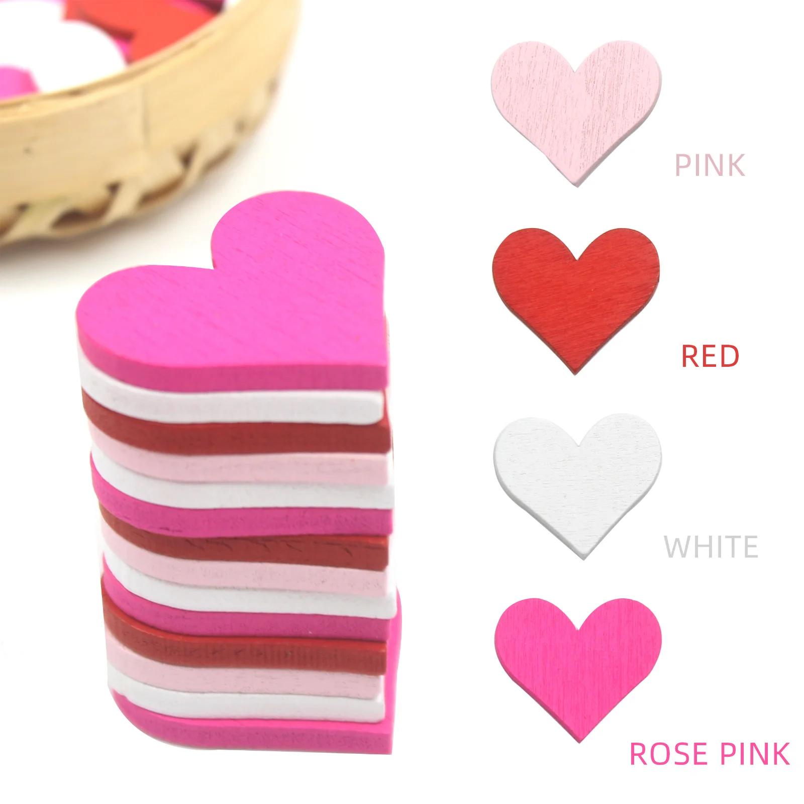 Wooden-Love-Heart-Shape-Wood-Slices-Discs-Wedding-Table-Scatter-Decor ...