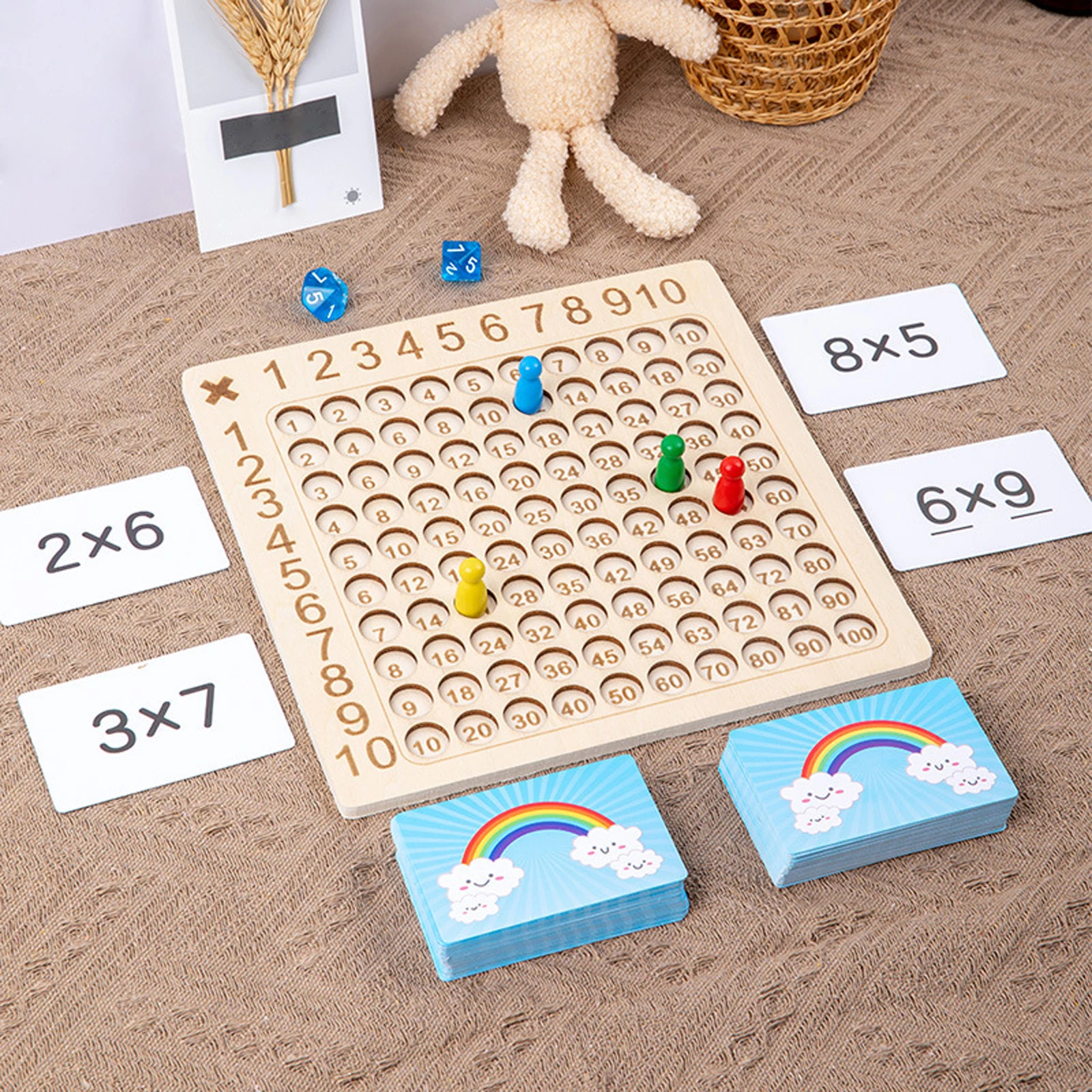 Math Multiplication Blocks Board Learning Toys Board Gift Child Kid Math Multiplication Blocks Board Learning Toys Board Gift Child Kid