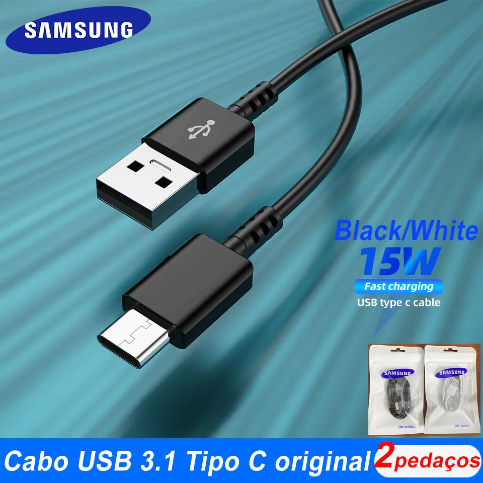 Original Samsung Fast Charge Cable USB Tipo C Linha de Dados Para ...