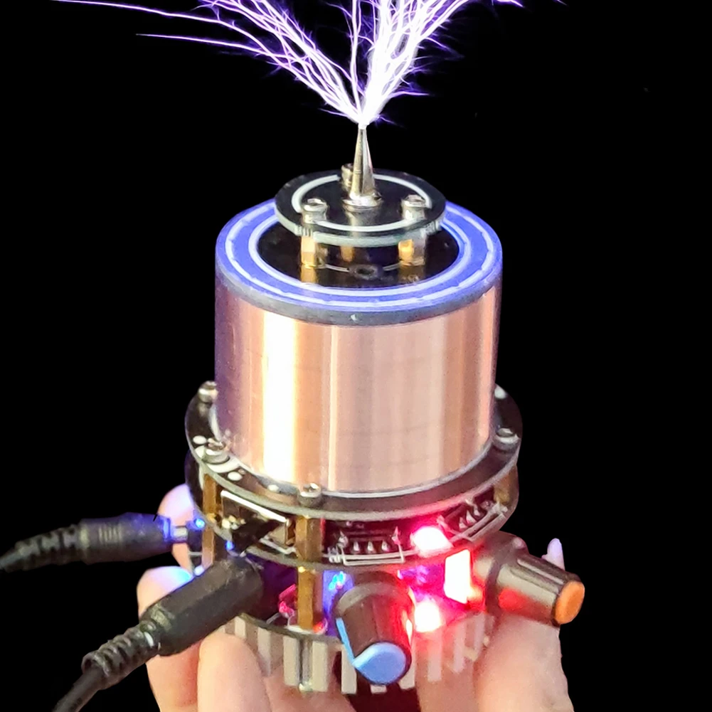 Mini Music Artificial Lightning Wirelessly Powered Tesla Coil Plasma ...