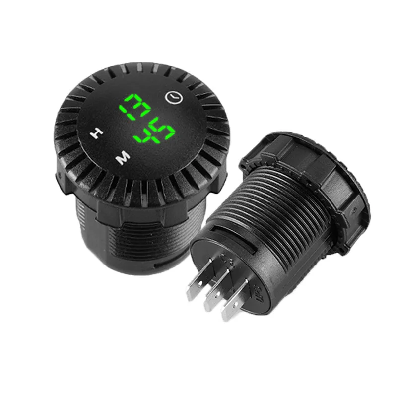 Motorcycle-Digital-Clock-Panel-Waterproof-Electronic-Watch-Clock-Time ...