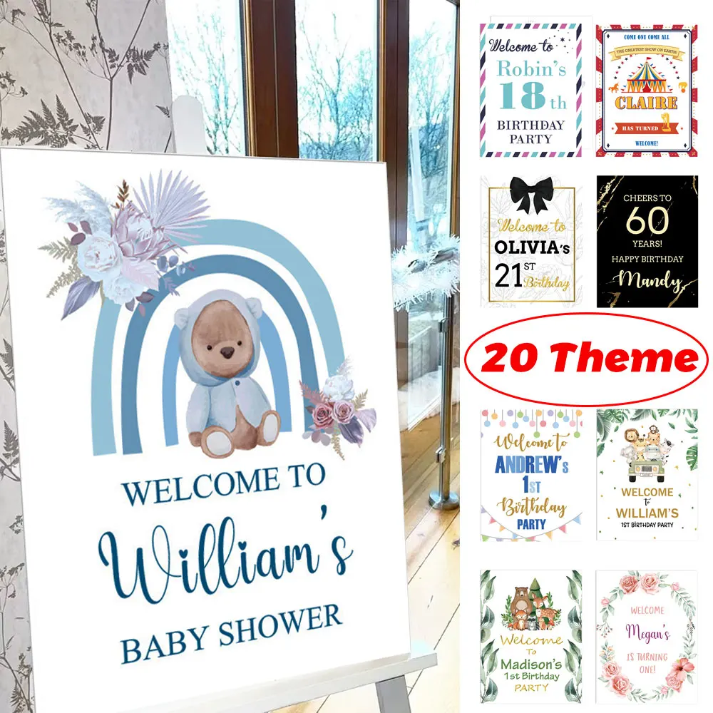 Custom-Baby-Shower-Welcome-Sign-Board-Mosaic-Customized-Personalized ...