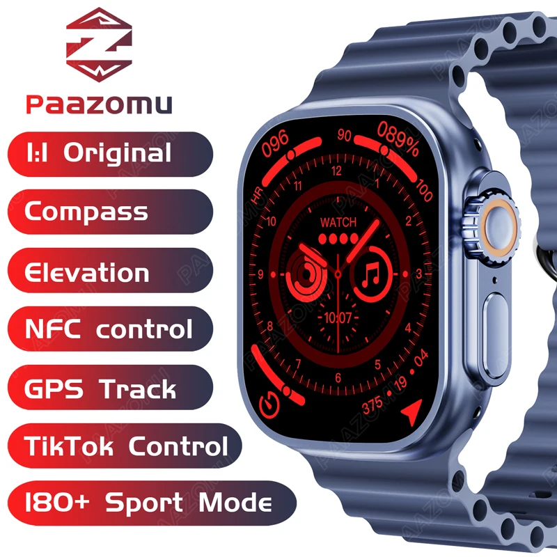New 8 Ultra Smart Watch Compass Bluetooth Call Health Monitor ...