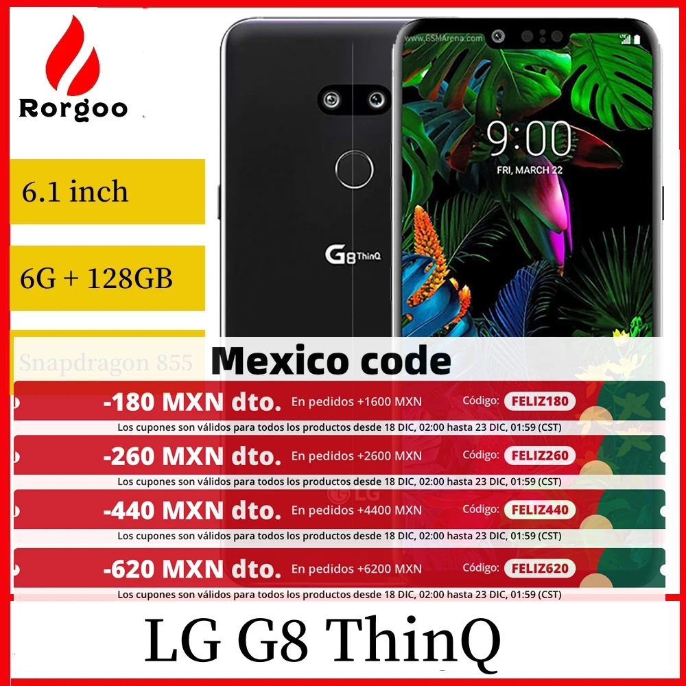 LG-G8-ThinQ-G820UM-G820N-Moible-phone-6G-128GB-Qualcomm-855-1Sim-Dual ...