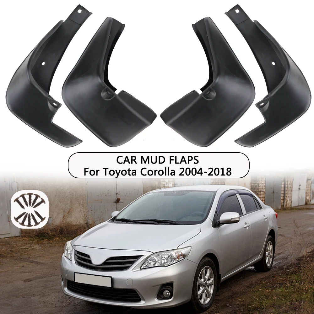 Splash-Guards-For-Toyota-Corolla-2004-2018-Front-Rear-Mudguards-Fender ...
