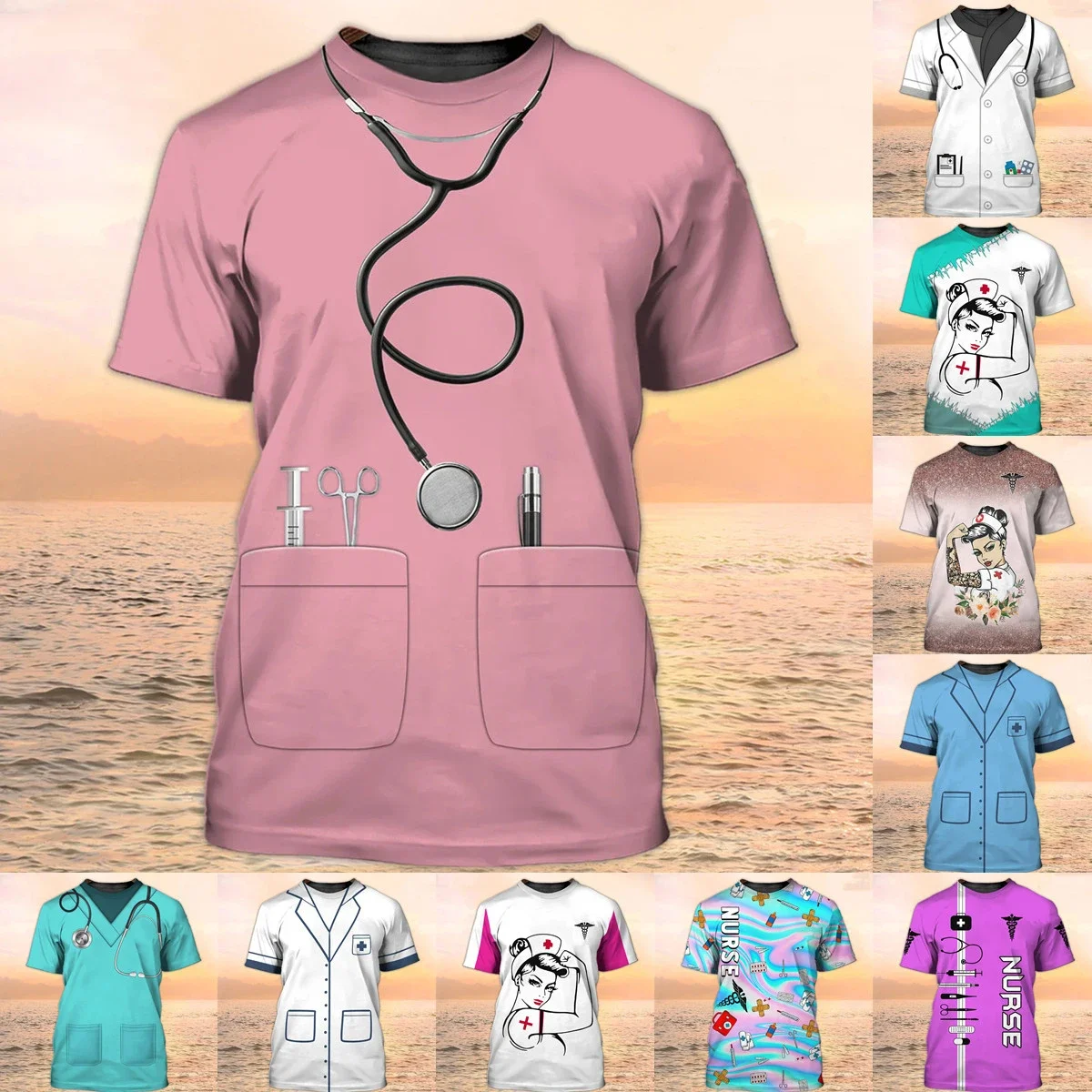 Women-s-T-shirts-doctor-Nurse-Men-s-Nursing-Clothing-medical-surgical ...
