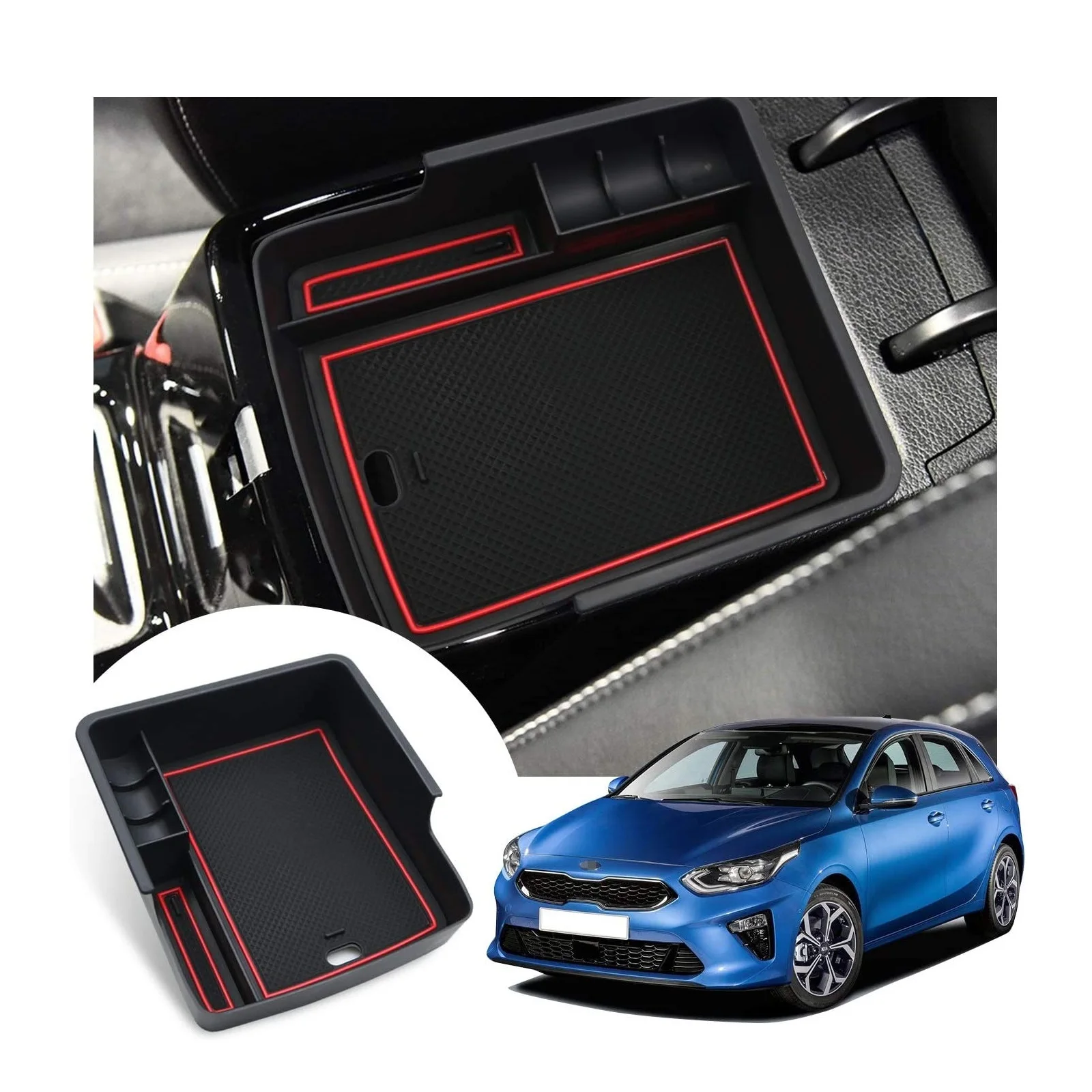 LFOTPP Car Armrest Storage Box for Kia Ceed SW GT 2018-2022 2023 ...