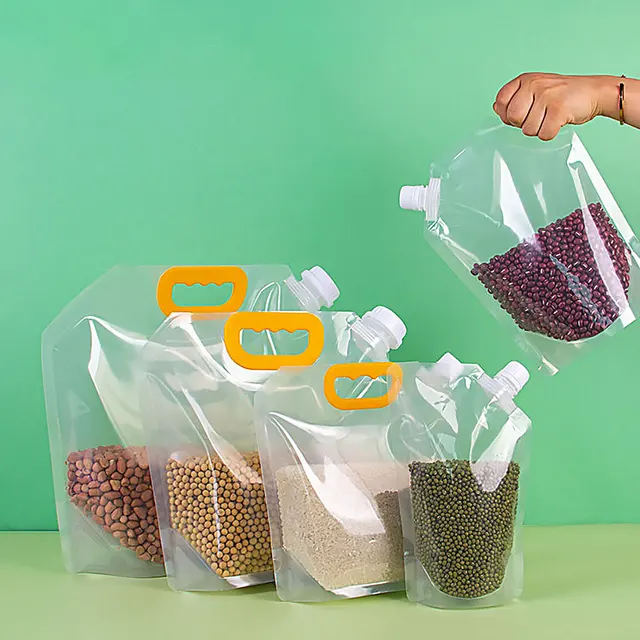 Grain Moisture-Proof Sealed Bag, Transparent Grain Storage Suction Bags ...